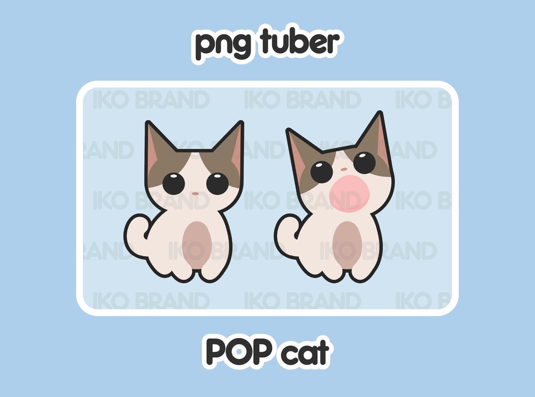 Pngtuber - POP Cat | Chibi | Cute | Kawaii | Twitch | Youtube | Vtuber ...