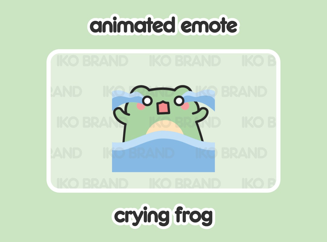 Animated Emote - Crying Frog | Cute | Kawaii | Chibi | Twitch, Youtube ...