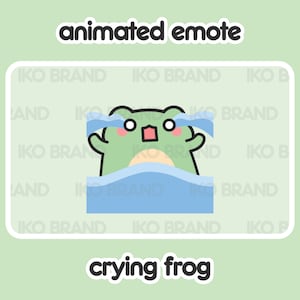 Animated Emote - Crying Frog | Cute | Kawaii | Chibi | Twitch, Youtube ...