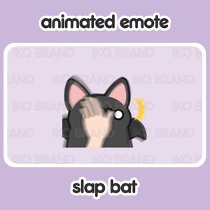 Animated Emote - Bat Slap | Cute | Kawaii | Chibi | Twitch, Youtube ...