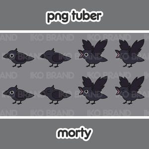 Pngtuber - Crow | Chibi | Cute | Kawaii | Twitch | Youtube | Vtuber ...