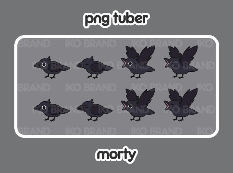 Pngtuber - Crow | Chibi | Cute | Kawaii | Twitch | Youtube | Vtuber ...