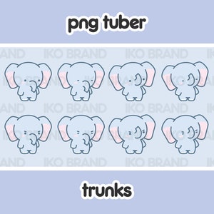 Pngtuber - Elephant | Chibi | Cute | Kawaii | Twitch | Youtube | Vtuber ...