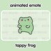 Animated Emote - Frog Tippy Taps | Cute | Kawaii | Chibi | Twitch ...