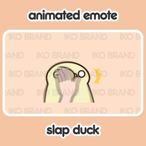 Animated Emote - Duck Slap | Cute | Kawaii | Chibi | Twitch, Youtube ...