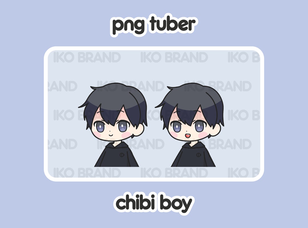 Chibi Boy Pngtuber Avatar: Gamer Vtuber (ready to Use) - Etsy