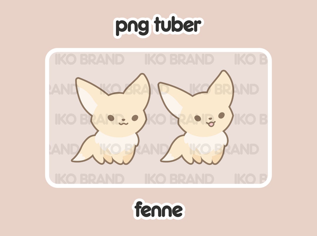 Fennec Fox Pngtuber – Chibi Kawaii Vtuber Avatar (ready to Use) - Etsy