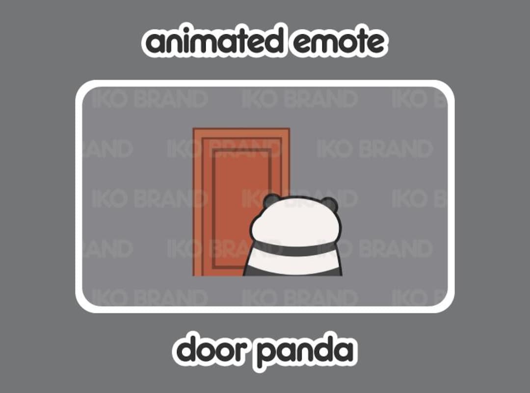 Animated Emote - Panda Door Leaving | Cute | Kawaii | Chibi | Twitch ...