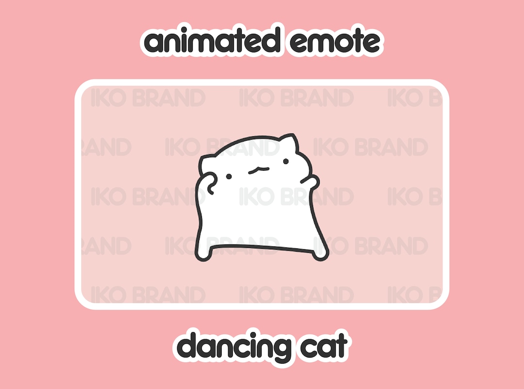 Dancing Cat Animated Emote - Twitch, Youtube, Discord (GIF Files) - Etsy