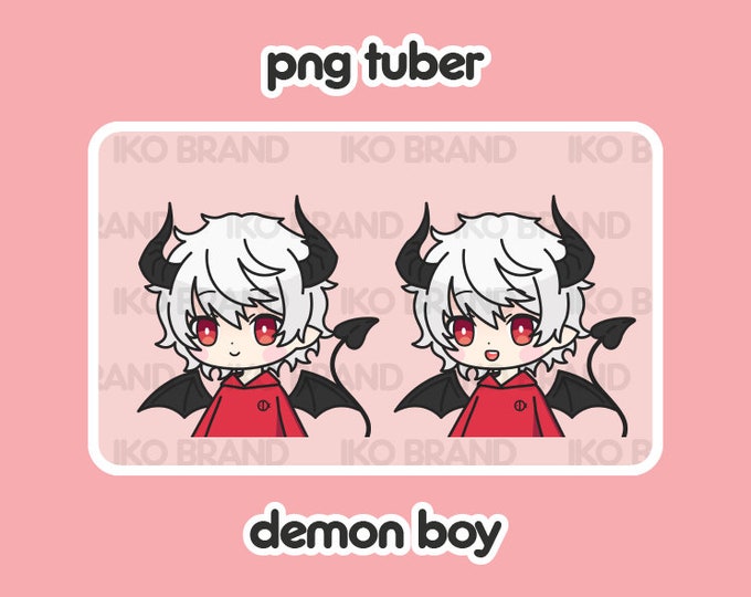 Emo Boy Elf Pngtuber | Kawaii | Gothic | Ready for Twitch | Vtuber ...