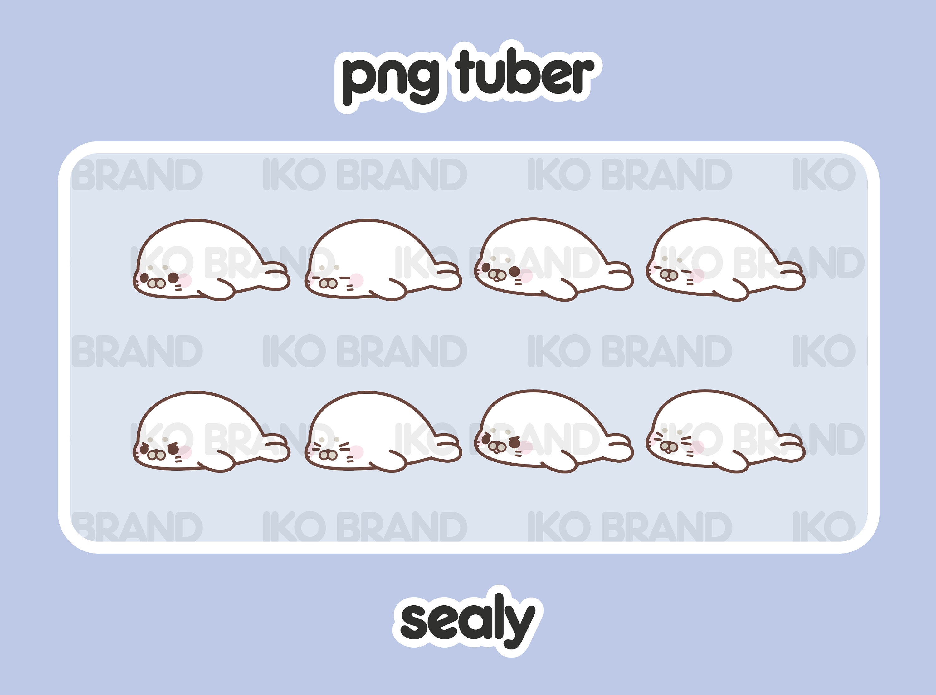 Pngtuber Seal Chibi Cute Kawaii Twitch Youtube - Etsy Australia