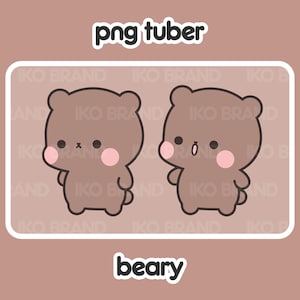Pngtuber - Bear | Chibi | Cute | Kawaii | Twitch | Youtube | Vtuber ...