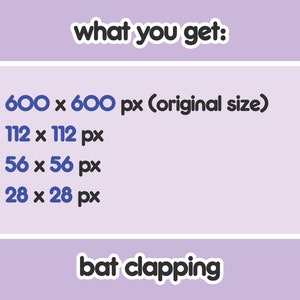 Animated Emote - Bat Clapping | Clap | Nice One | Cute | Kawaii | Chibi ...