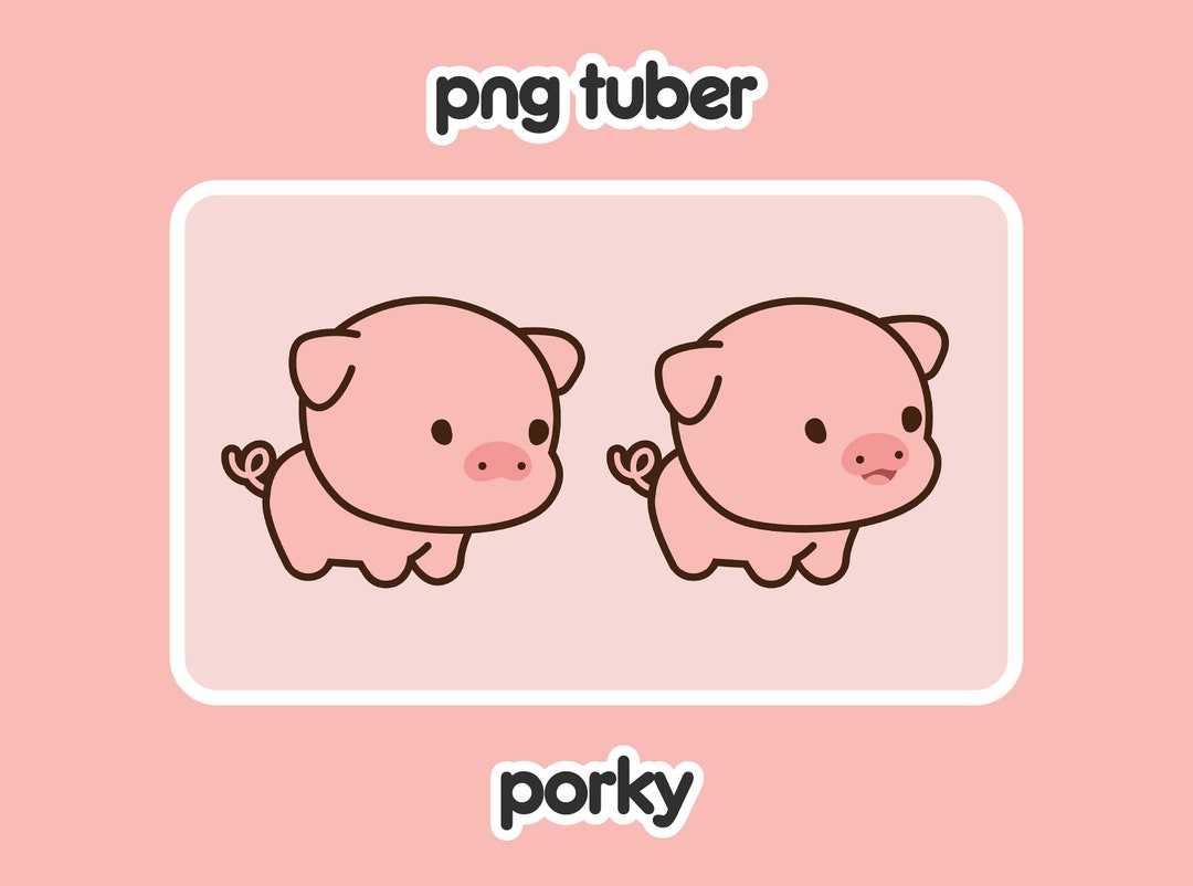 Pngtuber Pig Chibi Cute Twitch Youtube Vtuber - Etsy