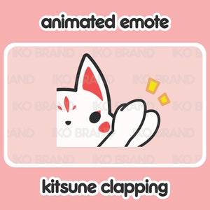 Animated Emote - Kitsune Clapping | Clap | Nice One | Cute | Kawaii ...