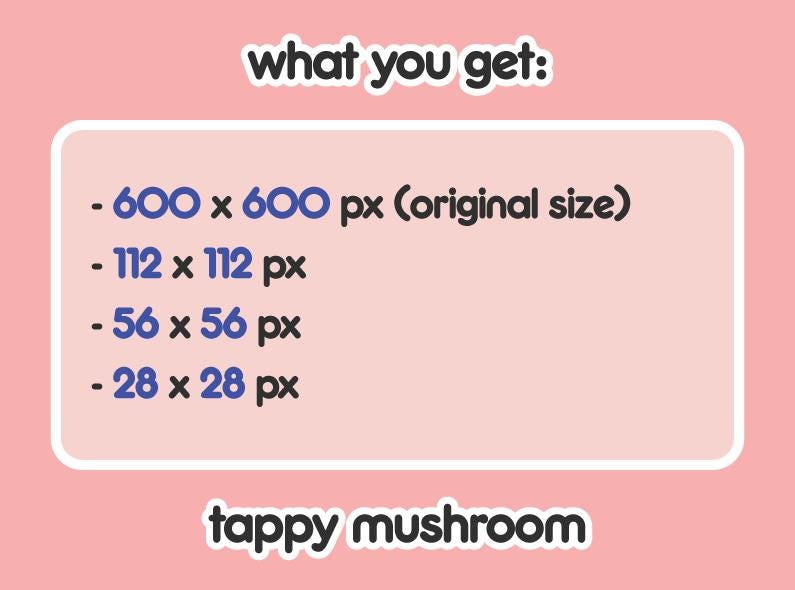 Animated Emote - Mushroom Tippy Taps | Cute | Kawaii | Chibi | Twitch ...