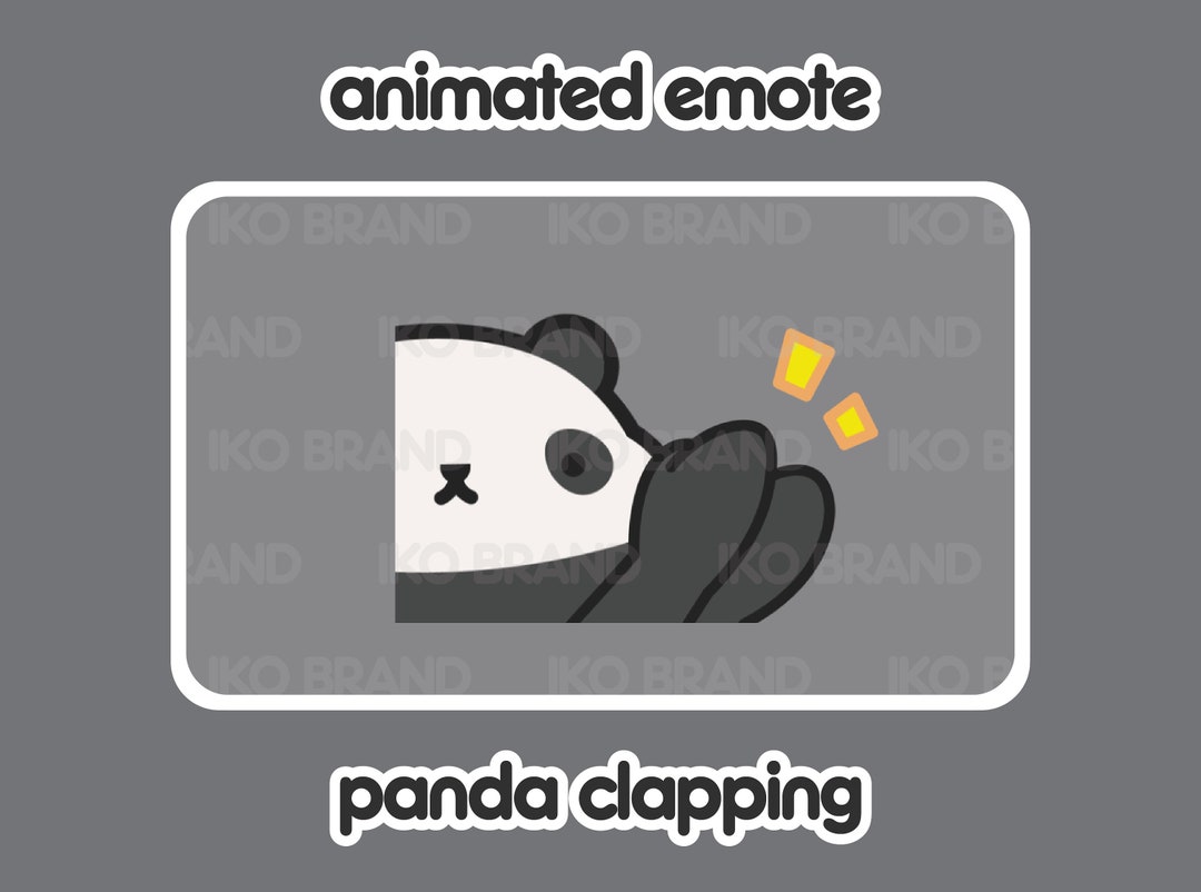 Animated Emote - Panda Clapping | Clap | Nice One | Cute | Kawaii ...
