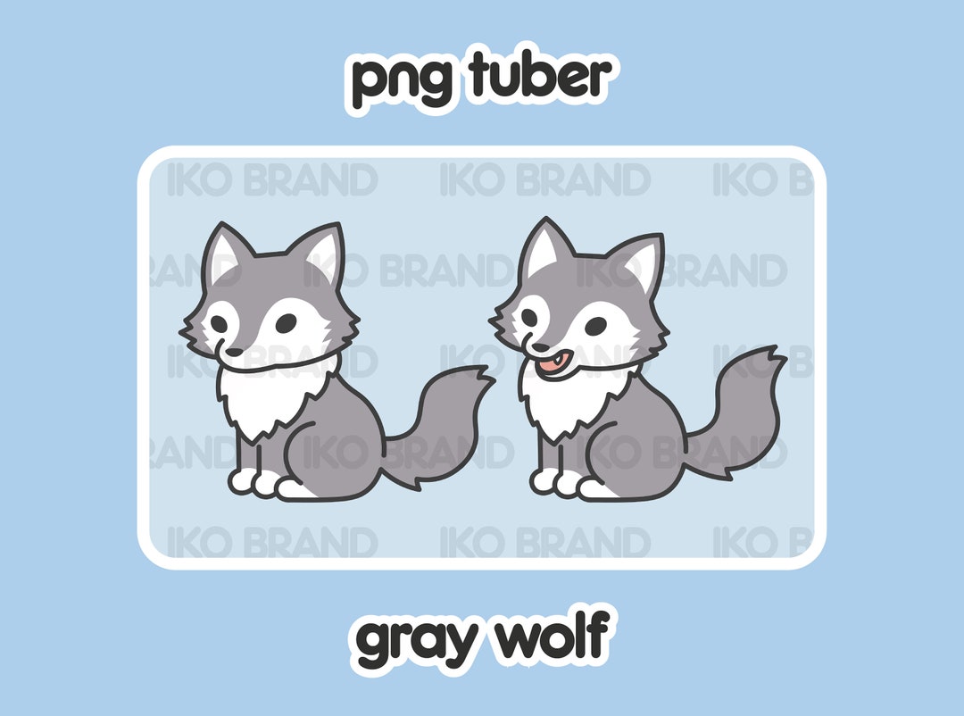 Pngtuber - Gray Wolf | Chibi | Cute | Kawaii | Twitch | Youtube ...