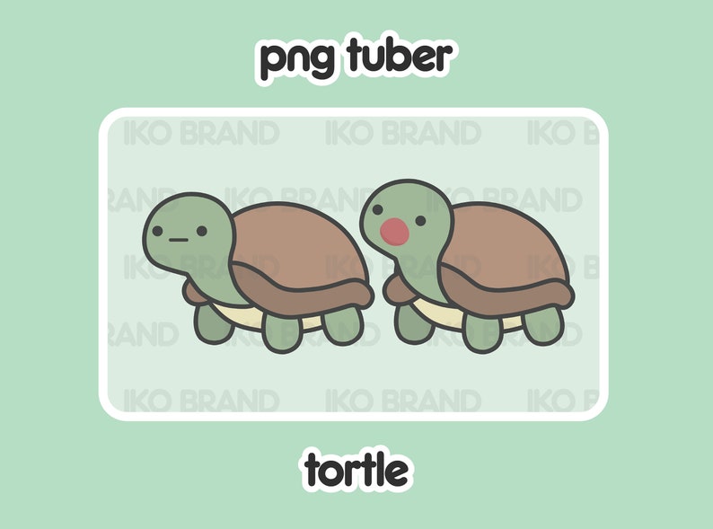 Pngtuber Turtle Chibi Cute Kawaii Twitch Youtube - Etsy