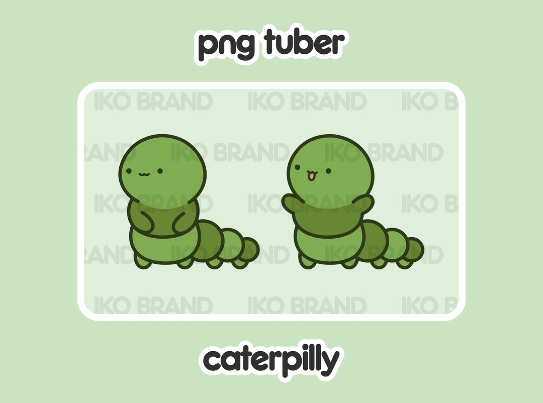 Pngtuber Caterpillar Chibi Cute Kawaii Twitch Youtube Vtuber Streaming ...