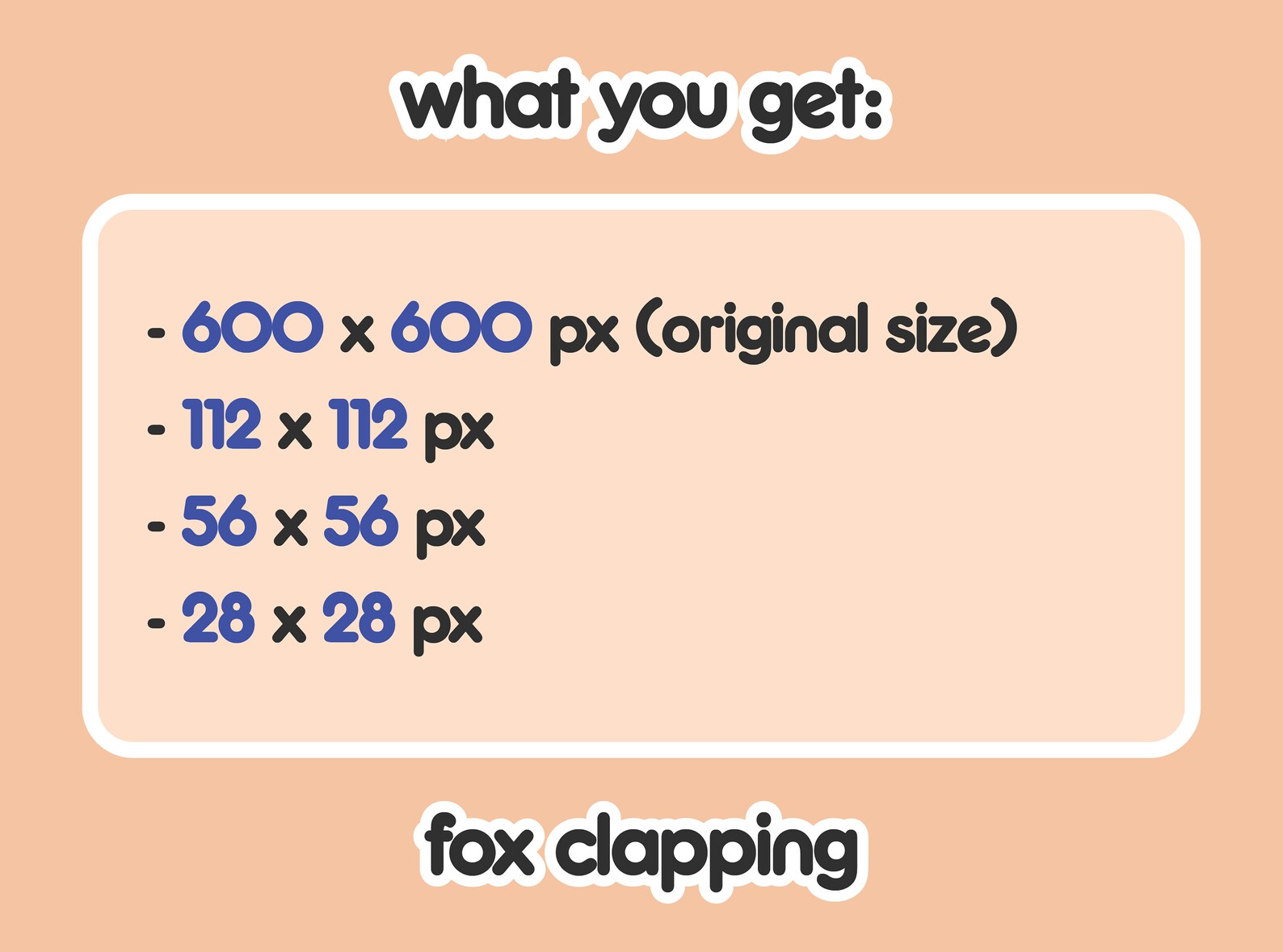 Fox Clapping Animated Emote – Twitch, Youtube, Discord (GIF Files) - Etsy