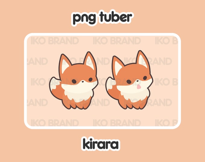Fox Pngtuber | Cute Vtuber Model | Chibi | Twitch | Youtube | Stream ...