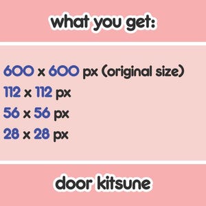 Animated Emote - Kitsune Door Leaving | Cute | Kawaii | Chibi | Twitch ...