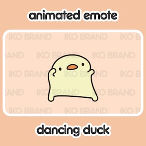 Dancing Duck Animated Emote - Chibi Kawaii GIF (digital File) - Etsy ...