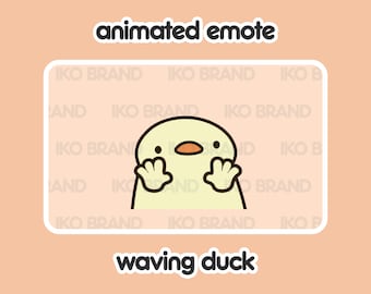 Yellow/white Angry/sad Duck Twitch Discord Youtube Emotes/kawaii, Chibi ...