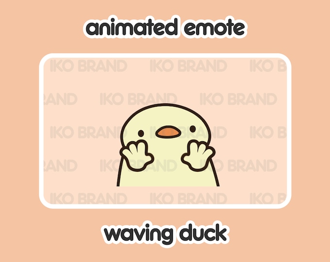 Cute Kawaii Duck Animated Emotes Duck Twitch, Youtube, Discord Emotes ...