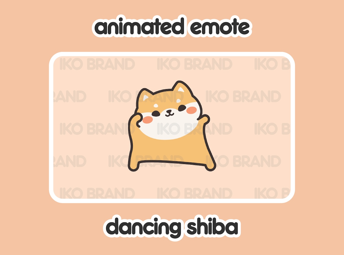 Animated Emote - Dancing Shiba Inu | Cute | Kawaii | Chibi | Twitch ...
