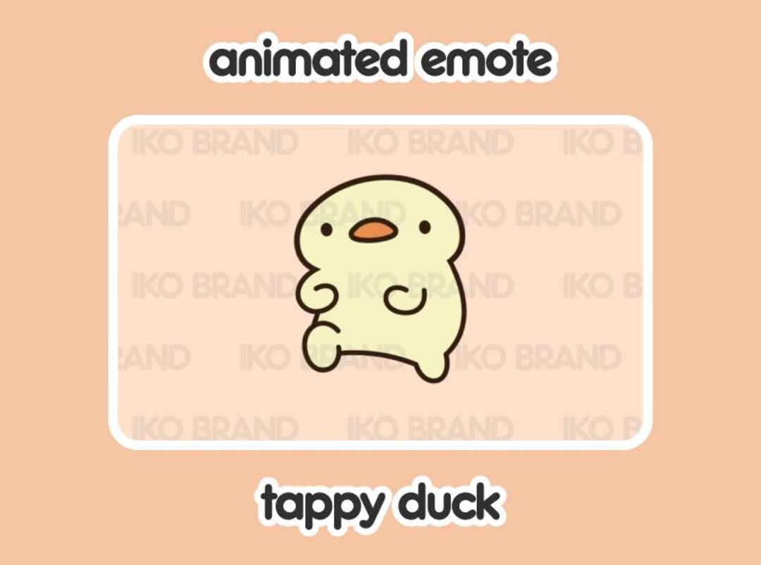 Animated Emote - Duck Tippy Taps | Cute | Kawaii | Chibi | Twitch ...