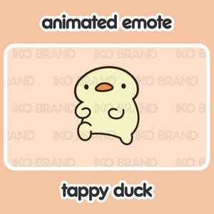 Animated Emote - Duck Tippy Taps | Cute | Kawaii | Chibi | Twitch ...