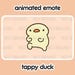 Animated Emote - Duck Tippy Taps | Cute | Kawaii | Chibi | Twitch ...
