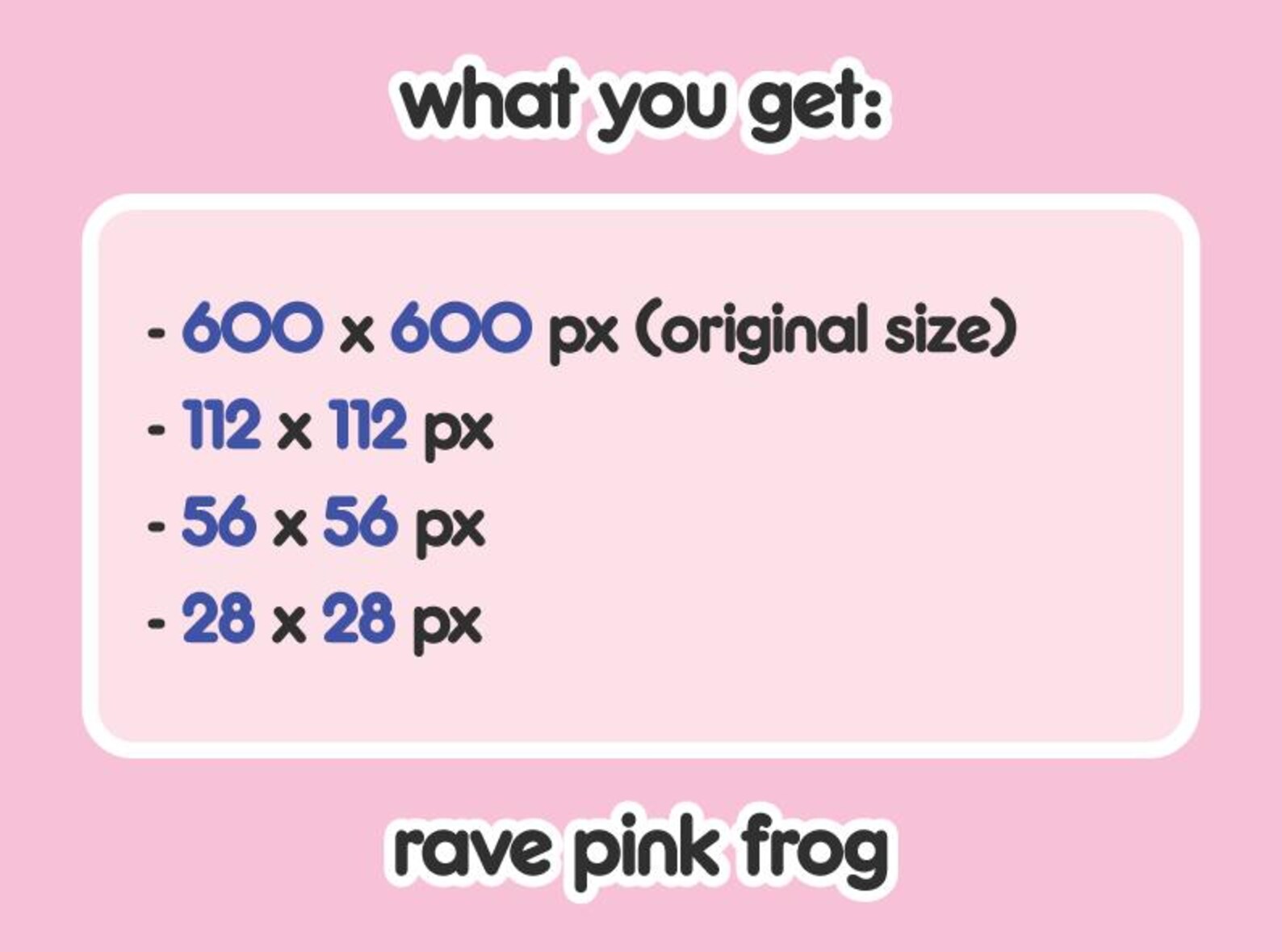Animated Emote Pink Frog Rave Cute Kawaii Chibi Twitch, Youtube ...