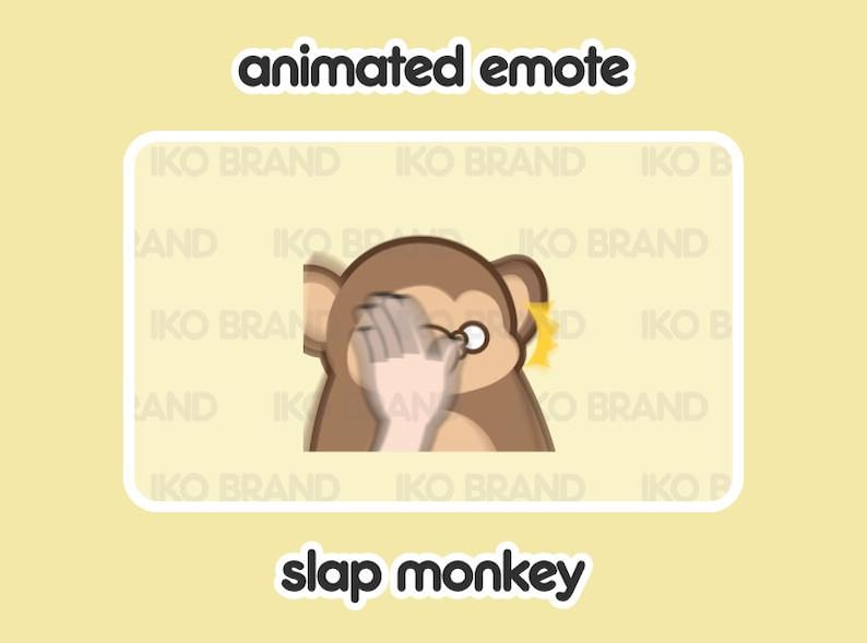 Monkey Slap Animated Emote – Chibi Twitch, Youtube, Discord (GIF ...