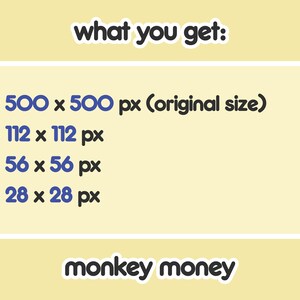 Animated Emote - Monkey Rich Money Hype | Cute | Kawaii | Chibi ...