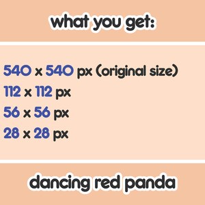 Animated Emote - Dancing Red Panda | Cute | Kawaii | Chibi | Twitch ...