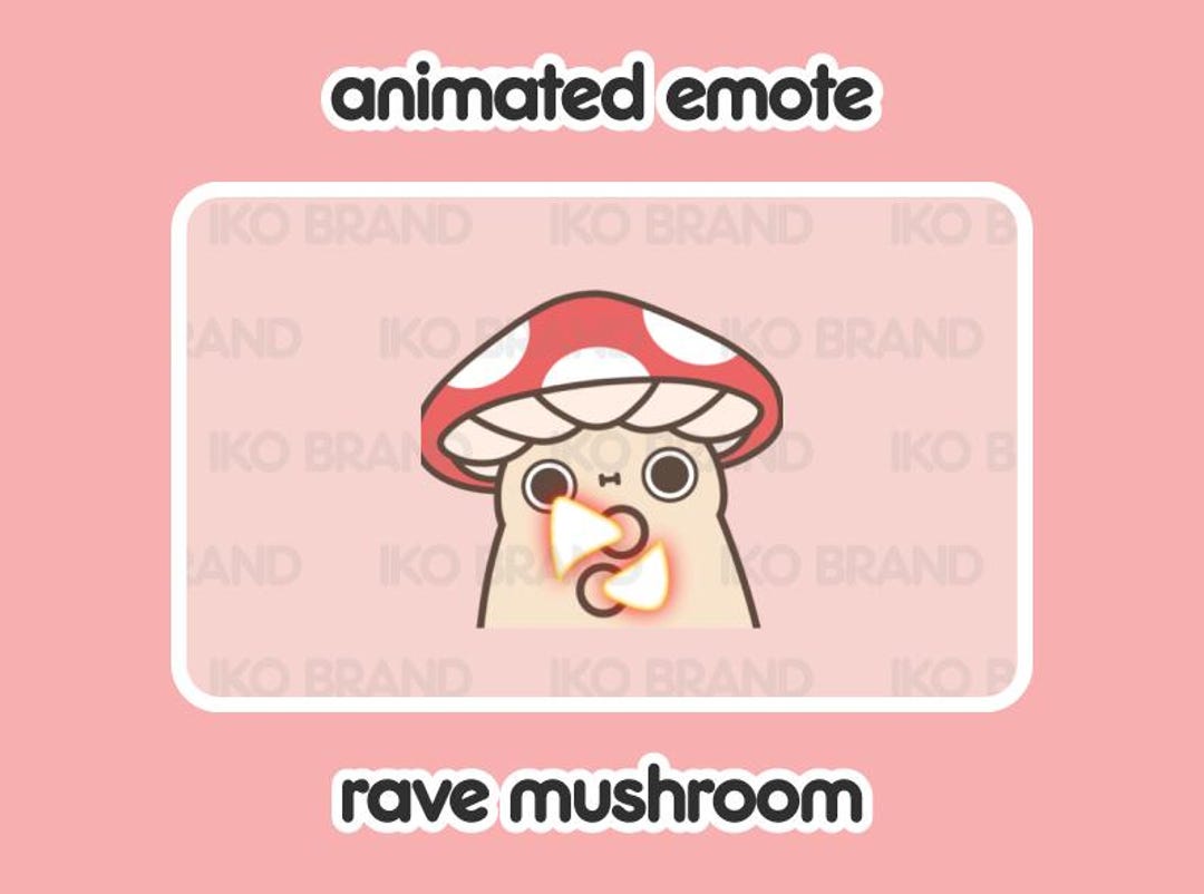 Animated Emote - Mushroom Rave | Cute | Kawaii | Chibi | Twitch ...