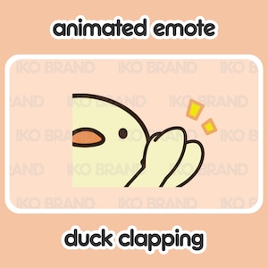 Animated Emote - Duck Clapping | Clap | Nice One | Cute | Kawaii ...