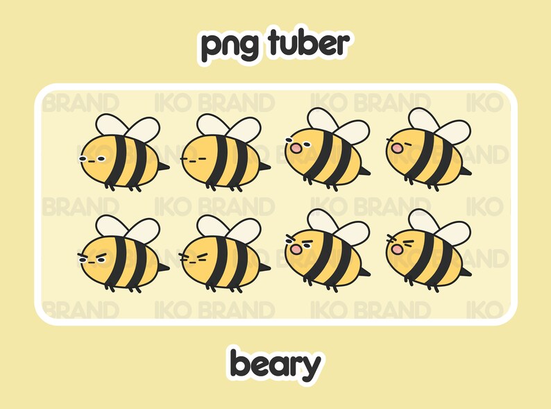 Pngtuber Bee Chibi Cute Kawaii Twitch Youtube - Etsy