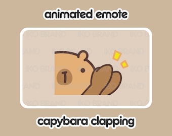 Animated Emote Raccoon Clapping Clap Nice One Cute Kawaii Chibi Twitch ...
