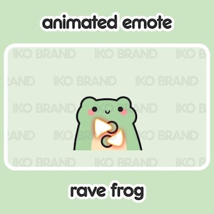 Animated Emote - Frog Rave | Cute | Kawaii | Chibi | Twitch, Youtube ...