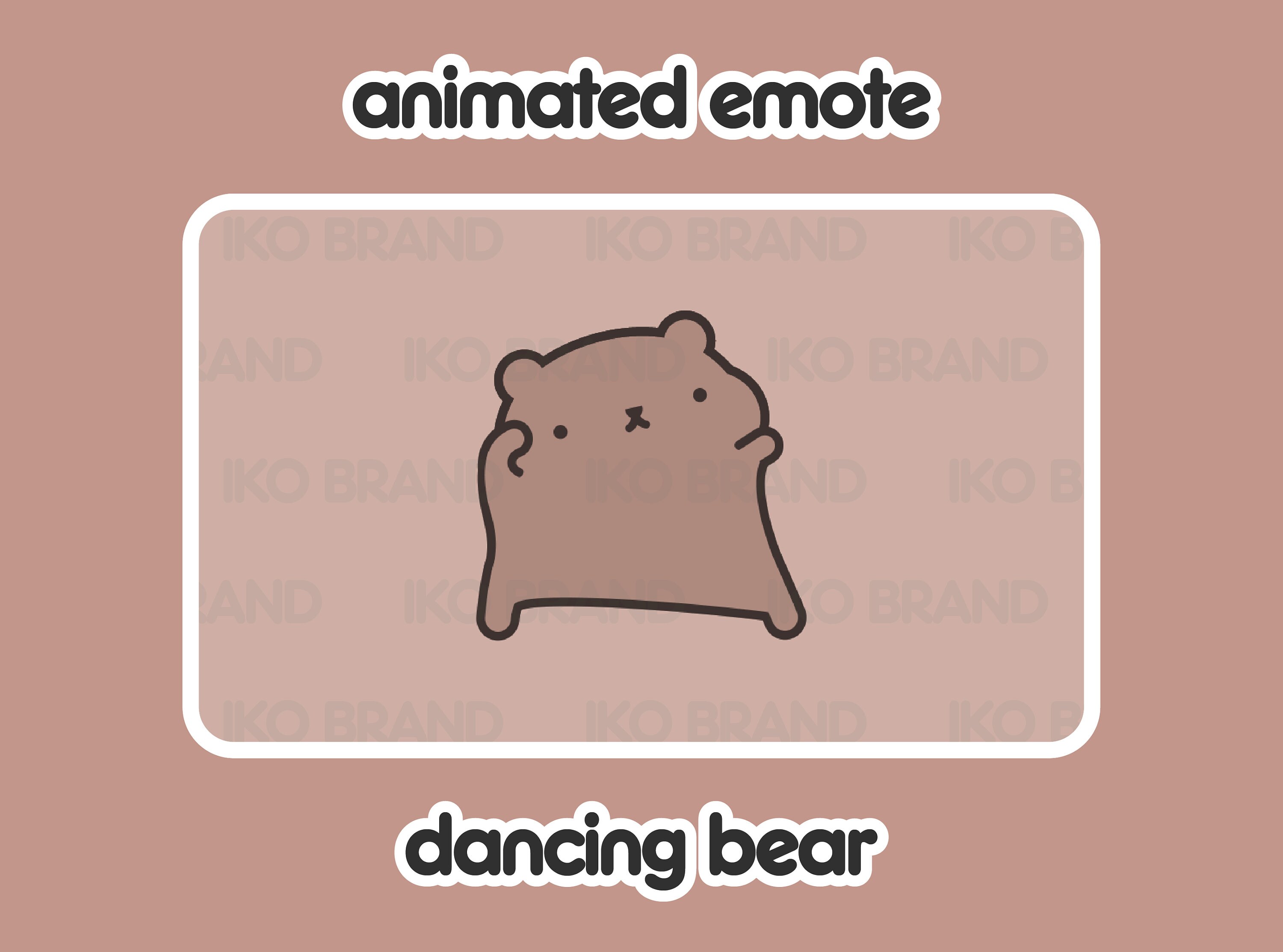 Animated Emote - Dancing Bear | Cute | Kawaii | Chibi | Twitch, Youtube ...