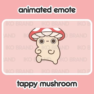 Animated Emote - Mushroom Tippy Taps | Cute | Kawaii | Chibi | Twitch ...