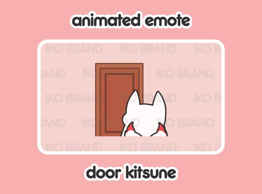 Animated Emote - Kitsune Door Leaving | Cute | Kawaii | Chibi | Twitch ...