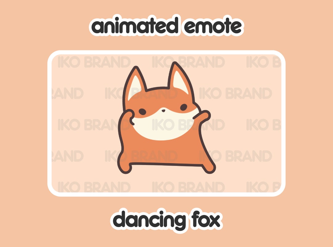 Animated Emote - Dancing Fox | Cute | Kawaii | Chibi | Twitch, Youtube ...