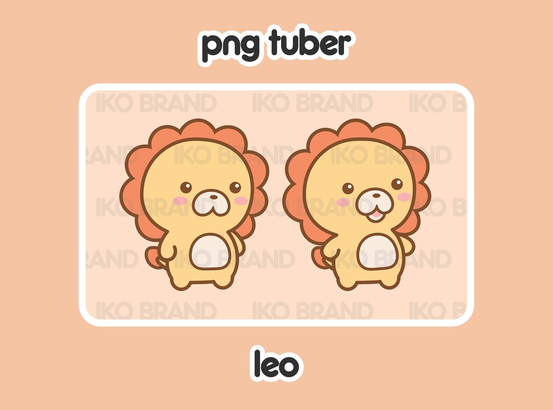Pngtuber - Lion | Chibi | Cute | Kawaii | Twitch | Youtube | Vtuber ...