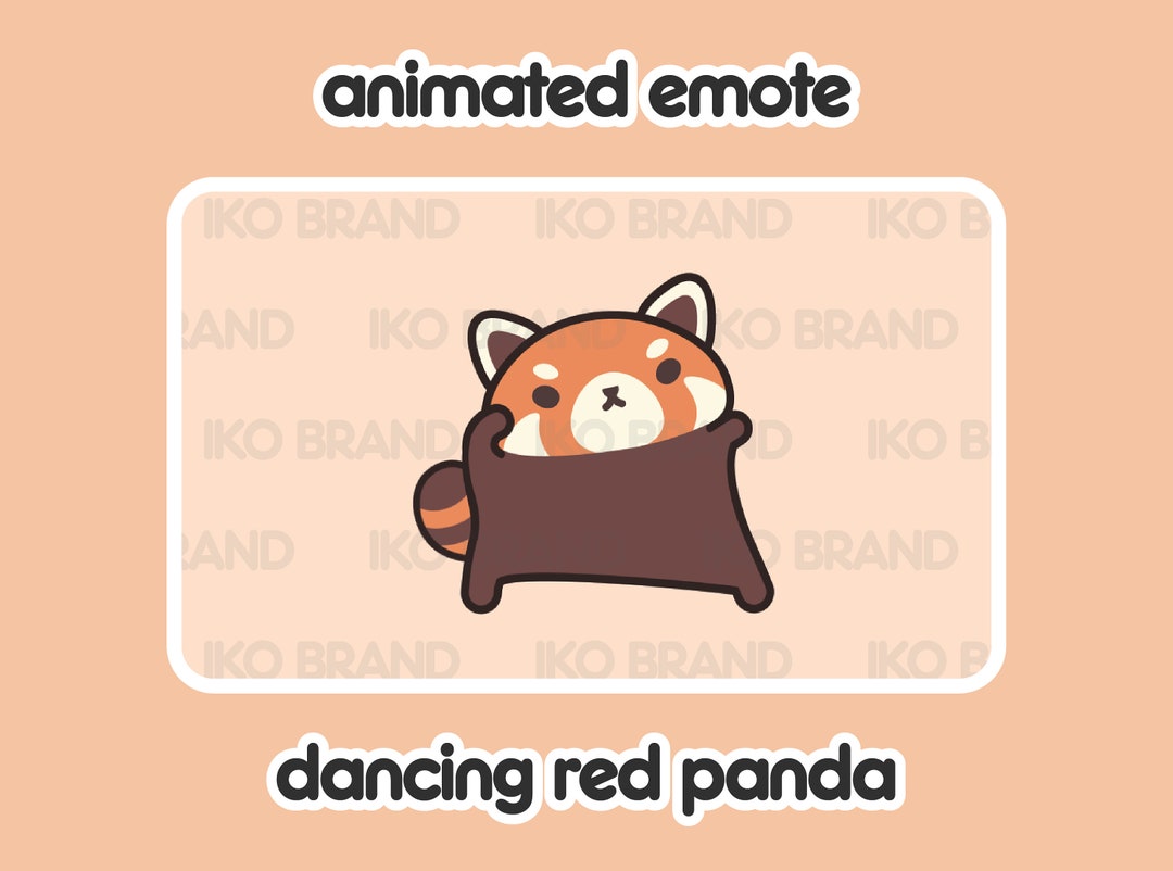 Animated Emote - Dancing Red Panda | Cute | Kawaii | Chibi | Twitch ...