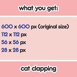 Animated Emote - Cat Clapping | Clap | Nice One | Cute | Kawaii | Chibi ...